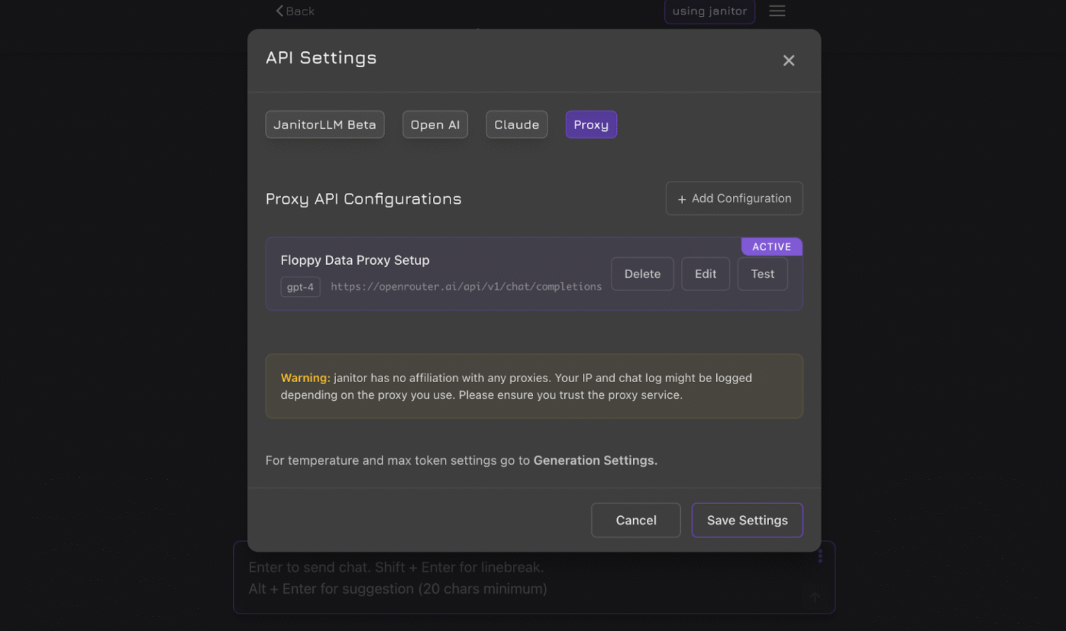 How to Use Proxy in Janitor AI - Floppydata